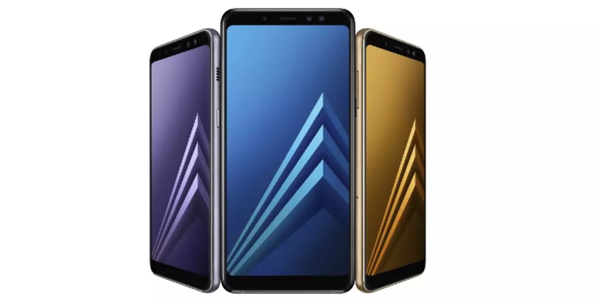 サムスンギャラクシーA8とA8 +（2018）スマートフォンが表示されています 12393_1