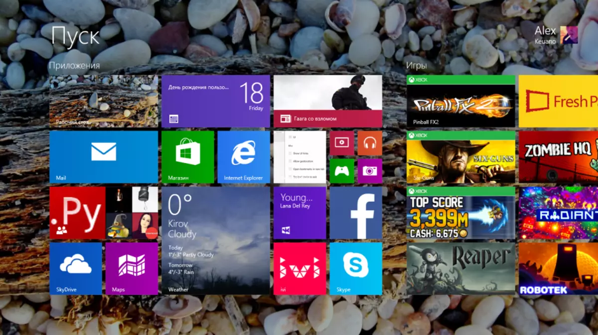 Windows 8.1 Startsida