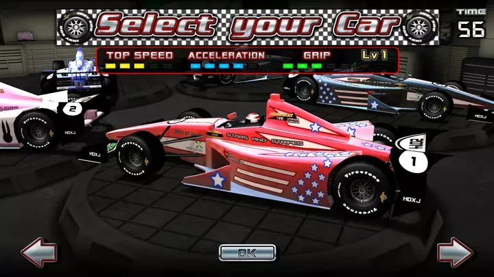 Indy 500 arcade racing.