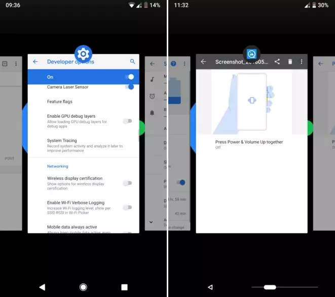 Screenshots of the new version of Android revealed unusual controls 17028_3