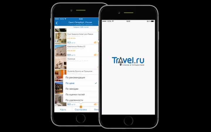 Overview of Application Travel.ru.