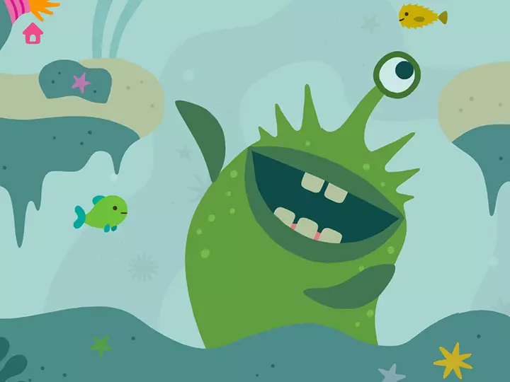 Nadador oceano - jogo infantil para iPhone e iPad