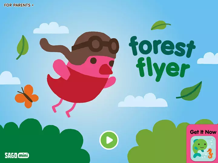 Անտառային թռուցիկ - Մանկական խաղ iPhone- ի եւ iPad- ի համար