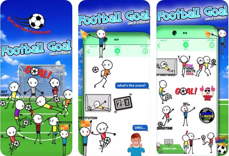 Futbol golak emoji Stickkers