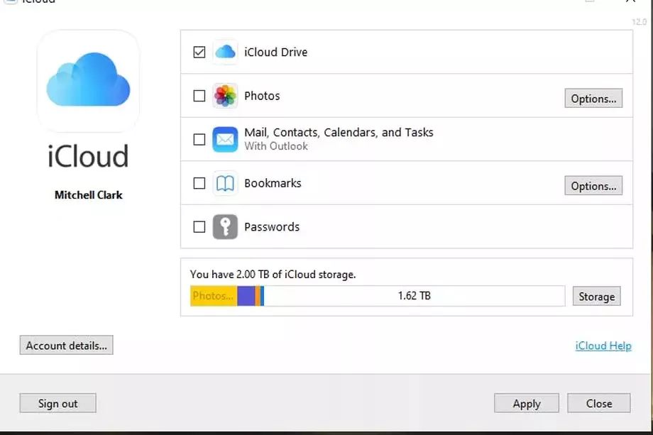 iCloud สำหรับ Windows