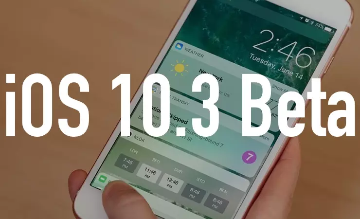 "Apple" bäşinji Beta IOS 10.3, Twoos 10.2 hvero 3.2