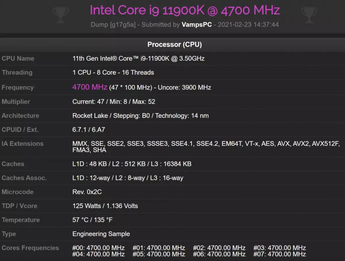 მე -11 თაობის INTEL პროცესორებმა ერთჯერადი ძირითადი შესრულების ჩანაწერები სცემეს 19653_2