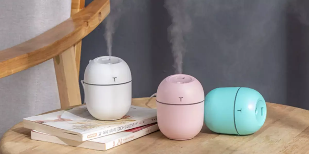 9 Hagnýtar heimavörur með Aliexpress ódýrari en 500 rúblur. Þráðlaus humidifier air 20488_1