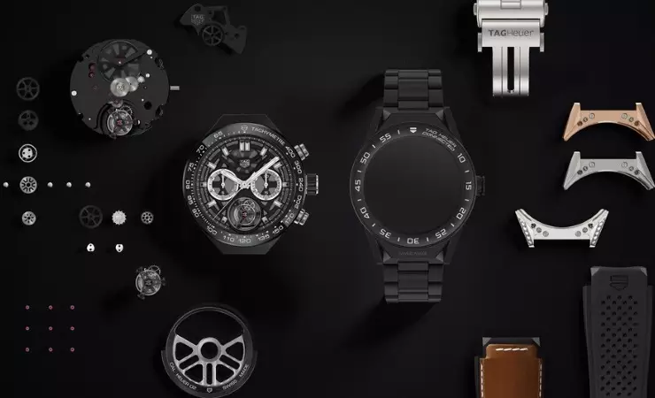 Tag Heuer туташтырылган Modular 45 Watch - Android Sore'деги биринчи модулдук саат