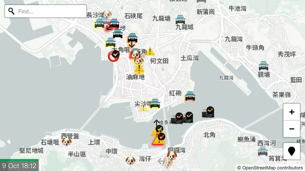 hkmap.live。