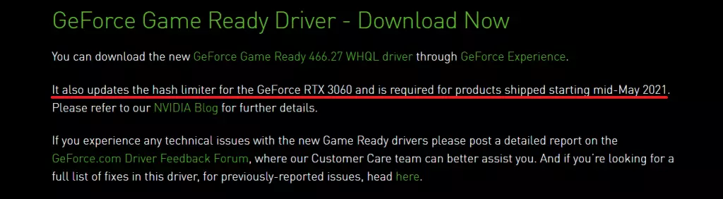 Mainers haazopfuure: Nvidia akasimbisa kubuda kweiyo yakagadziriswa rtx 3060 vhidhiyo kadhi neakavandudzwa kudzivirirwa kubva ku crypartrency 22613_2