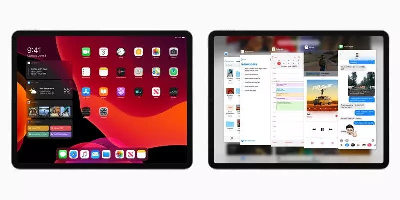 Kaip naudoti ekrano plūduriuojančią klaviatūrą IPADOS 13