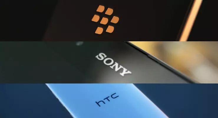 Sony, HTC a BlackBerry