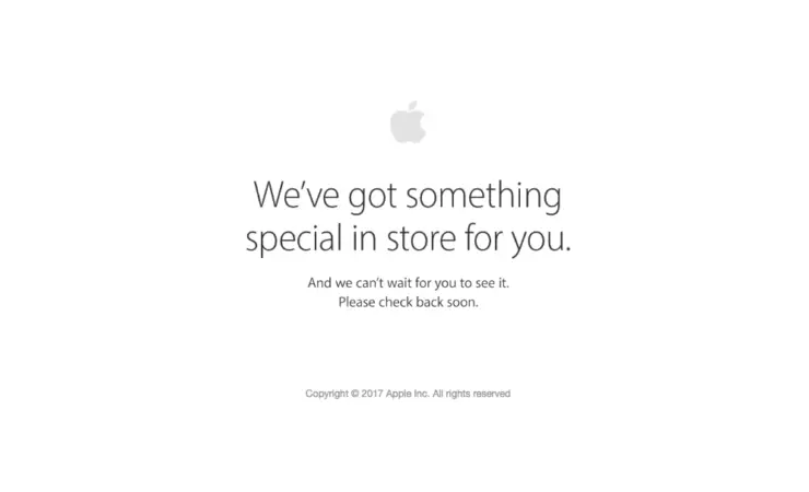 Nagpunta ang tindahan ng Apple offline.