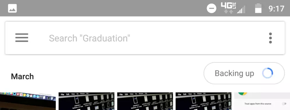 Google ഫോട്ടോ ഇപ്പോൾ ഒരു ദുർബലമായ കണക്ഷനുമായി ബാക്കപ്പിനെ പിന്തുണയ്ക്കുന്നു. 2482_3