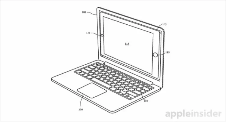 Apple patented lub chaw nres tsheb docking uas yuav sib koom ua ke iPhone thiab iPad nyob rau hauv lub laptop