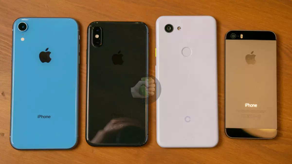 iPhone xr, iPhone Xs, Pixel 3 Lite ба iPhone 5s