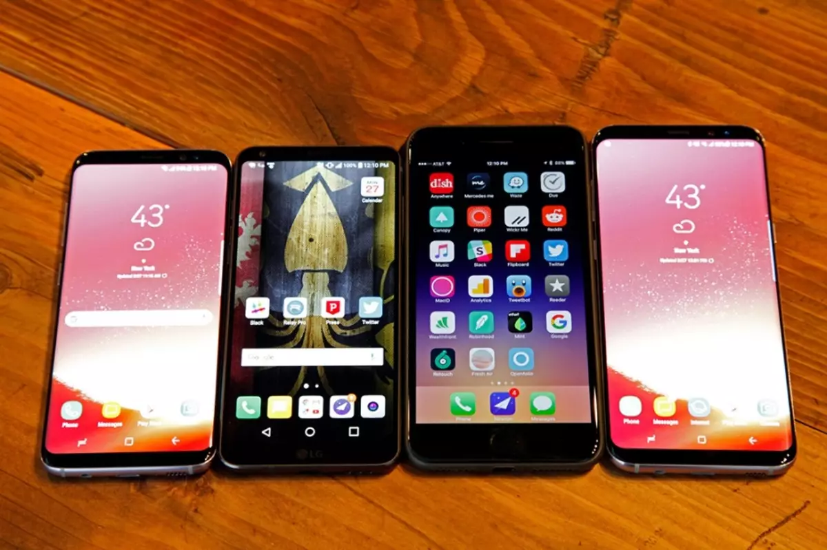 Galaxy S8, LG G6, iPhone 7 Plus ir Galaxy S8 + .jpg