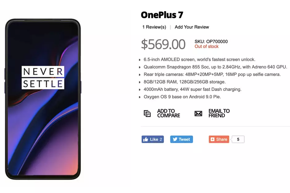 Oneplus 7.