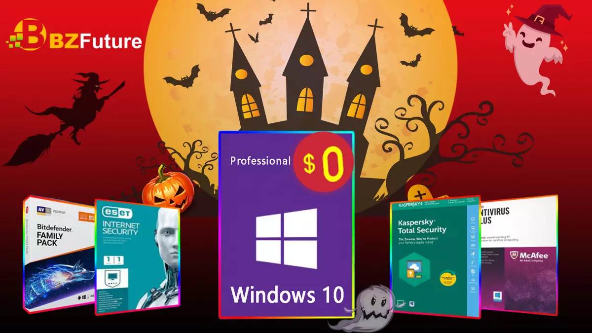 Descontos festivos: Windows 10 Pro Free e Kaspersky Internet Security pela metade