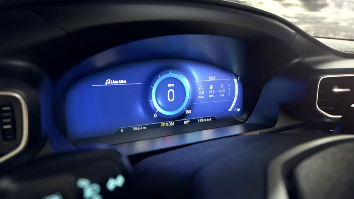 Yn 'e Ford Explorer sil 2020 Dashboard ferskine "Kalm Mode"