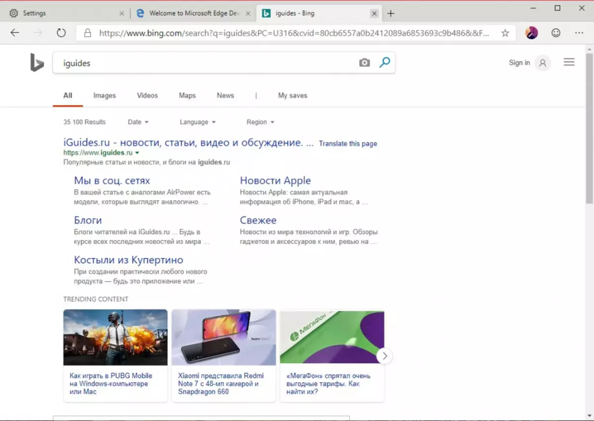 New Microsoft Edge - dengan dukungan untuk ekstensi dari Chrome dan membaca dengan keras dalam bahasa Rusia 28873_4