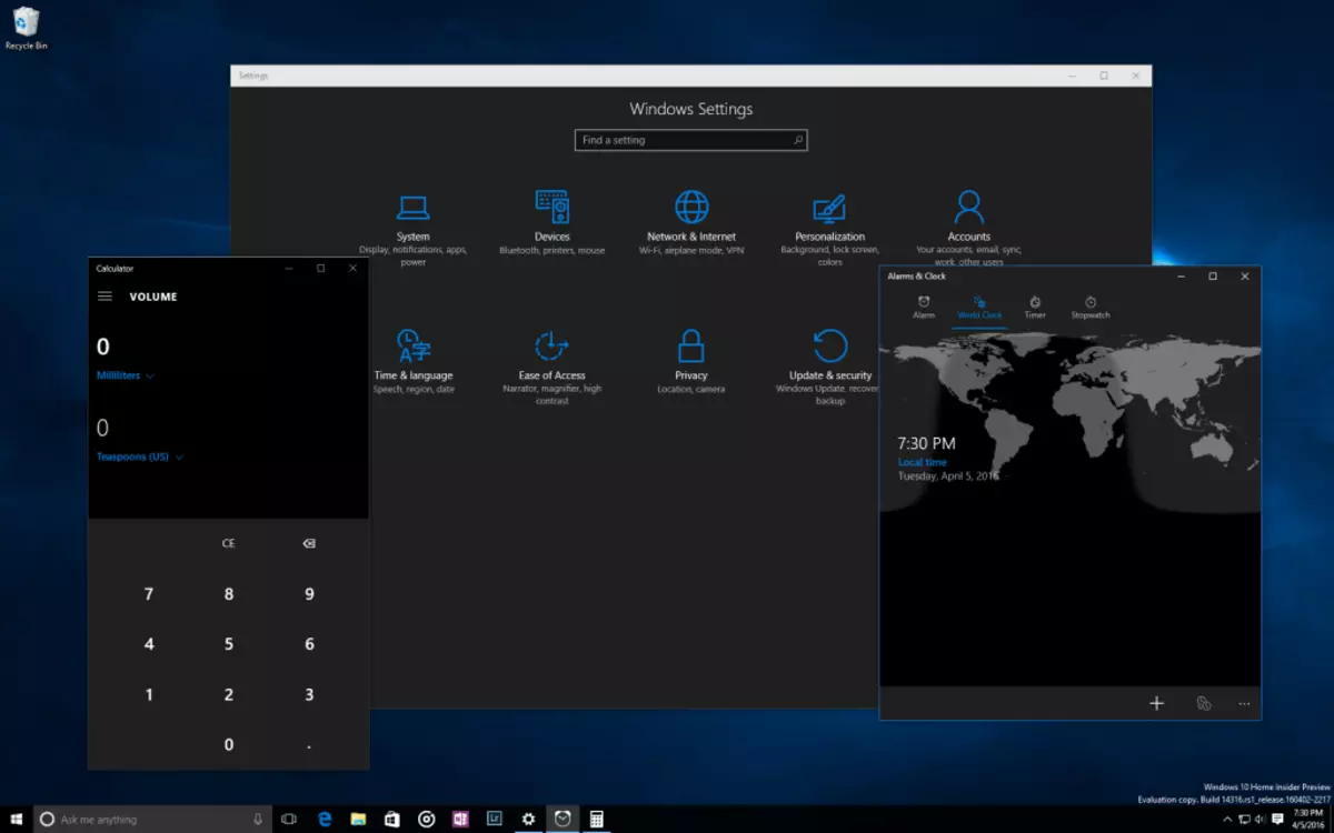 Myndir á beiðni Windows 10 Dark Mode