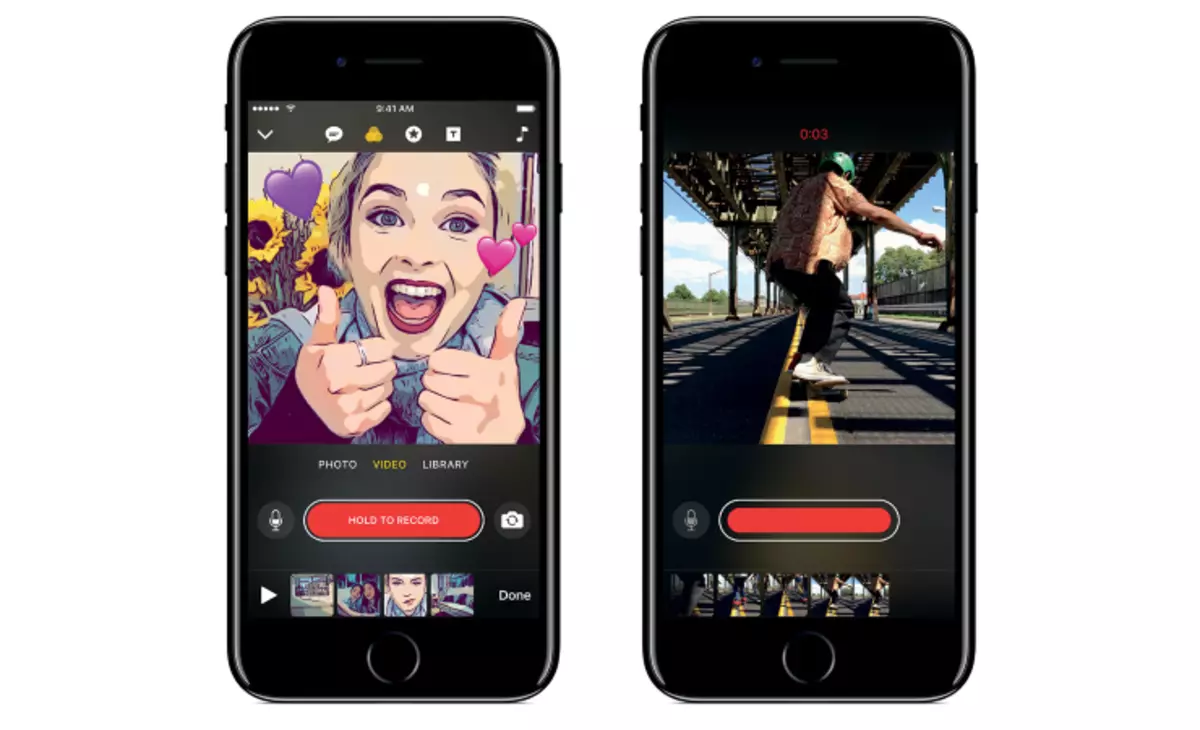Klip - çekim etmäge we wideo ibermek üçin Apple programma