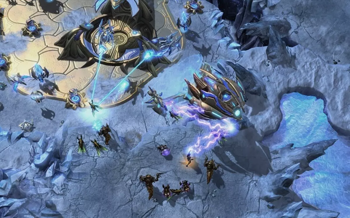 As novas localizacións adoitan estar decoradas no rango temático de Protoss