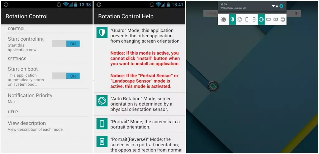 Rotation Control