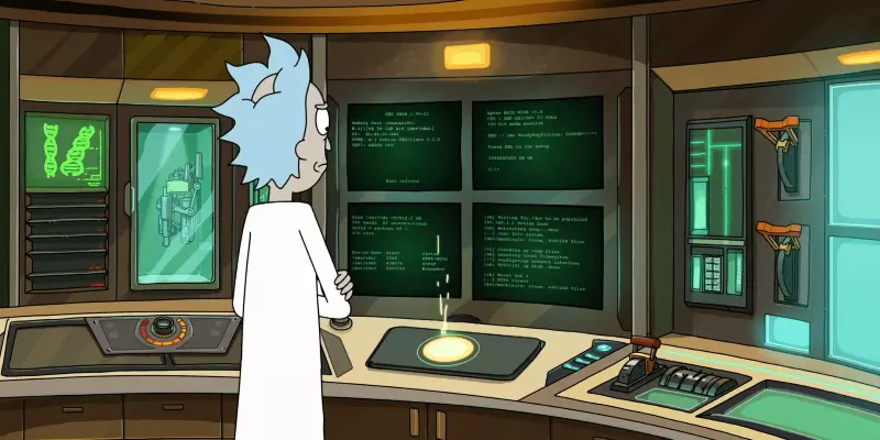 What is the computer from Professor from Rick and Morty? You envy him