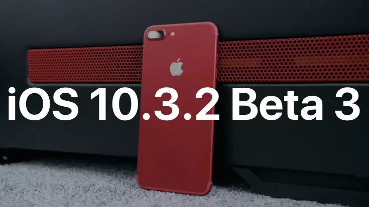 Apple released iOS 10.3.2 Beta 3