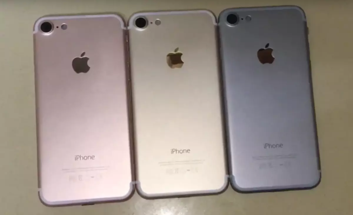 Vîdyoyê di sê rengên cûda de iPhone 7 nîşan da