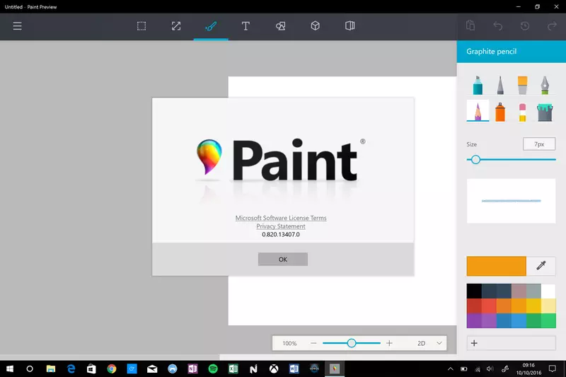 Peinture pour Windows 10