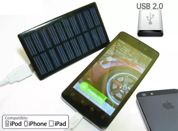 Ahoana ny fomba hibaiko ny smartphone amin'ny takelaka solar mandritra ny 5 minitra