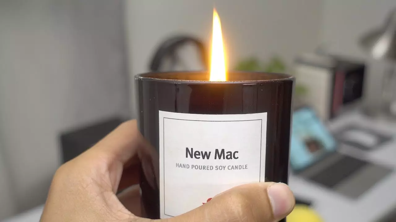 Mac иісі бар сұраныс шамы туралы суреттер