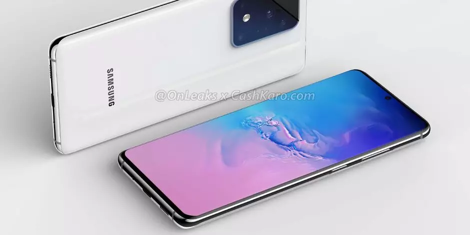 Detalles nombrados sobre la batería Samsung Galaxy S11 +. Su contenedor es impresionante.