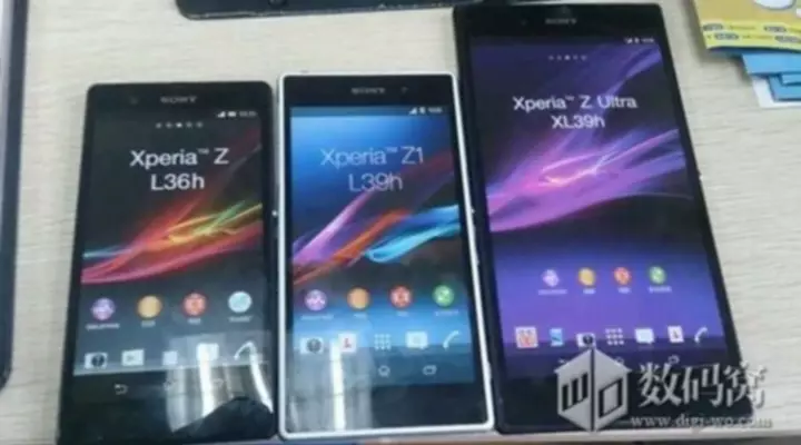 Sony Xperia Z, Xmeria Z1 ndi Xperia Z Ulra