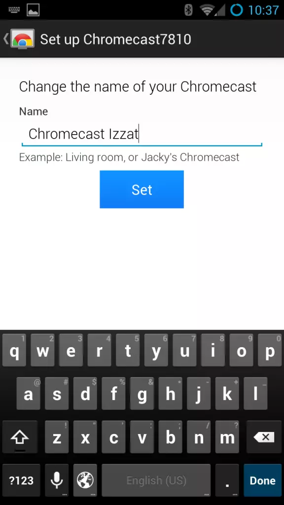 গুগল Chromecast এর।