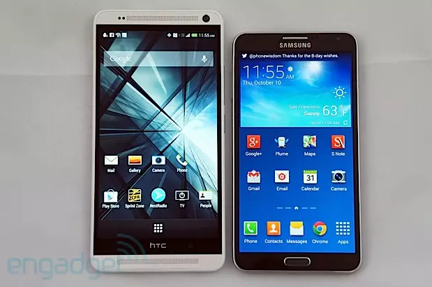 HTC One Max і Samsung Galaxy Note 3 / Engadget