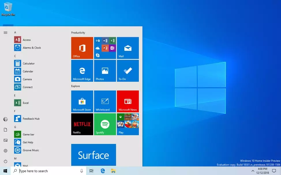 New Test Windows Windows Windows 10 - ine menyu menyu 