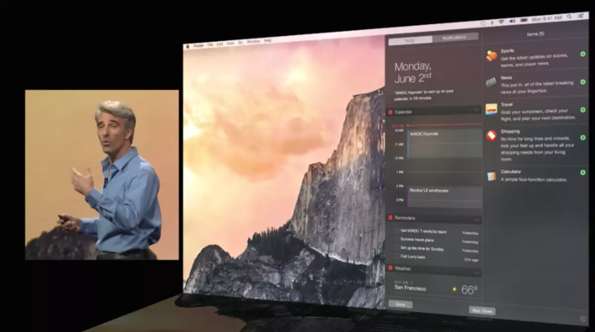 Apple прадставіла OS X Yosemite