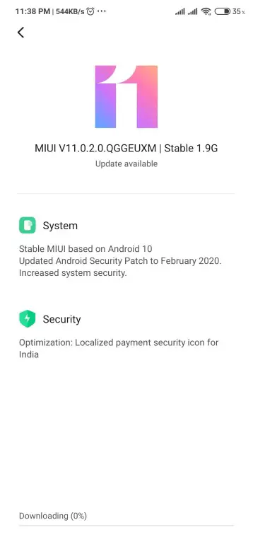 Ma SmartPones Otchuka a XIAOMI yosinthidwa ku Android 10 6387_2