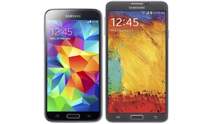 Galaxy S5 e Galaxy Note 3